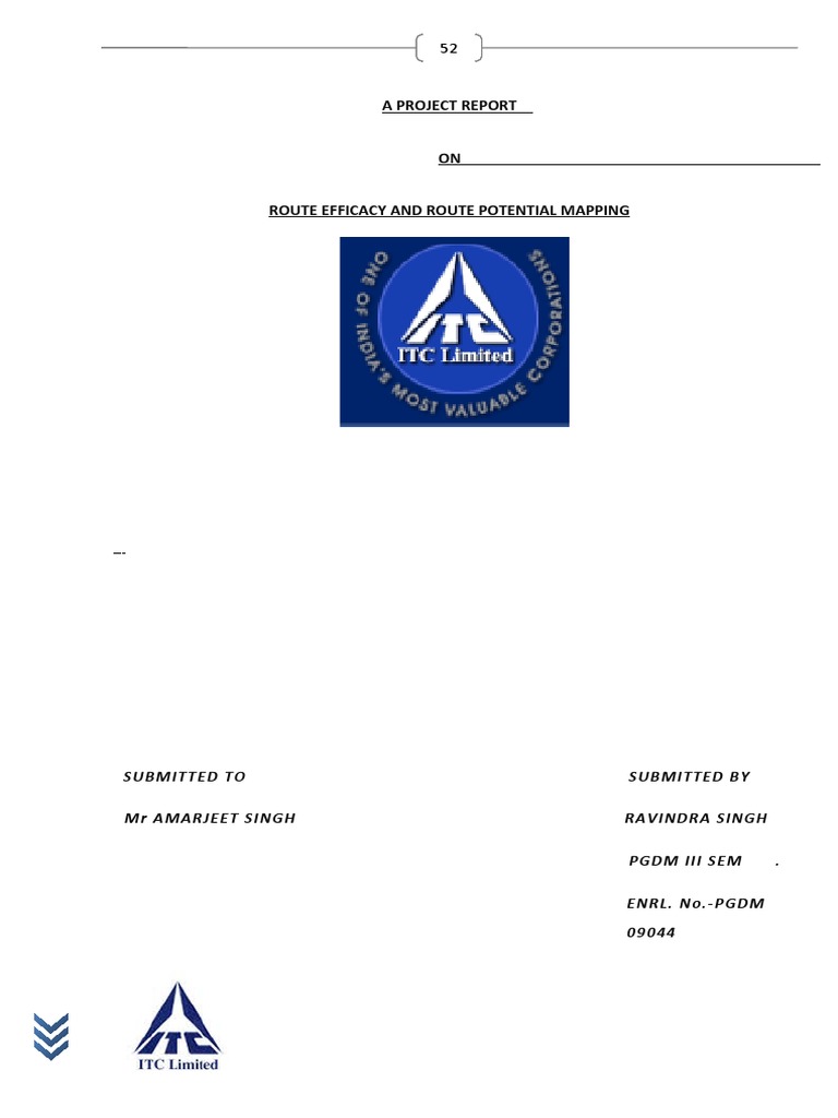 Itc Report | PDF | Business | Economies