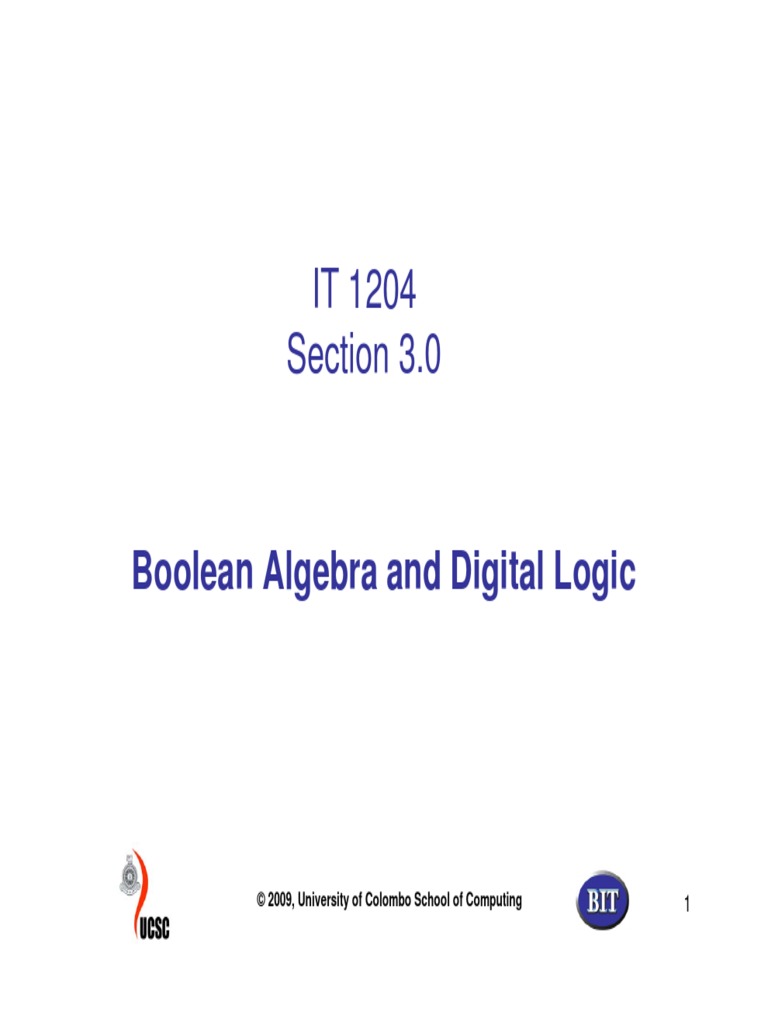 IT1204 Section 03 PDF | Download Free PDF | Logic Gate | Teaching ...