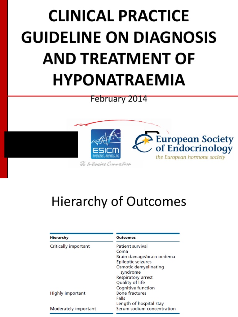 Clinical Practice Guideline On Diagnosis and Treatment of Hyponatraemia ...