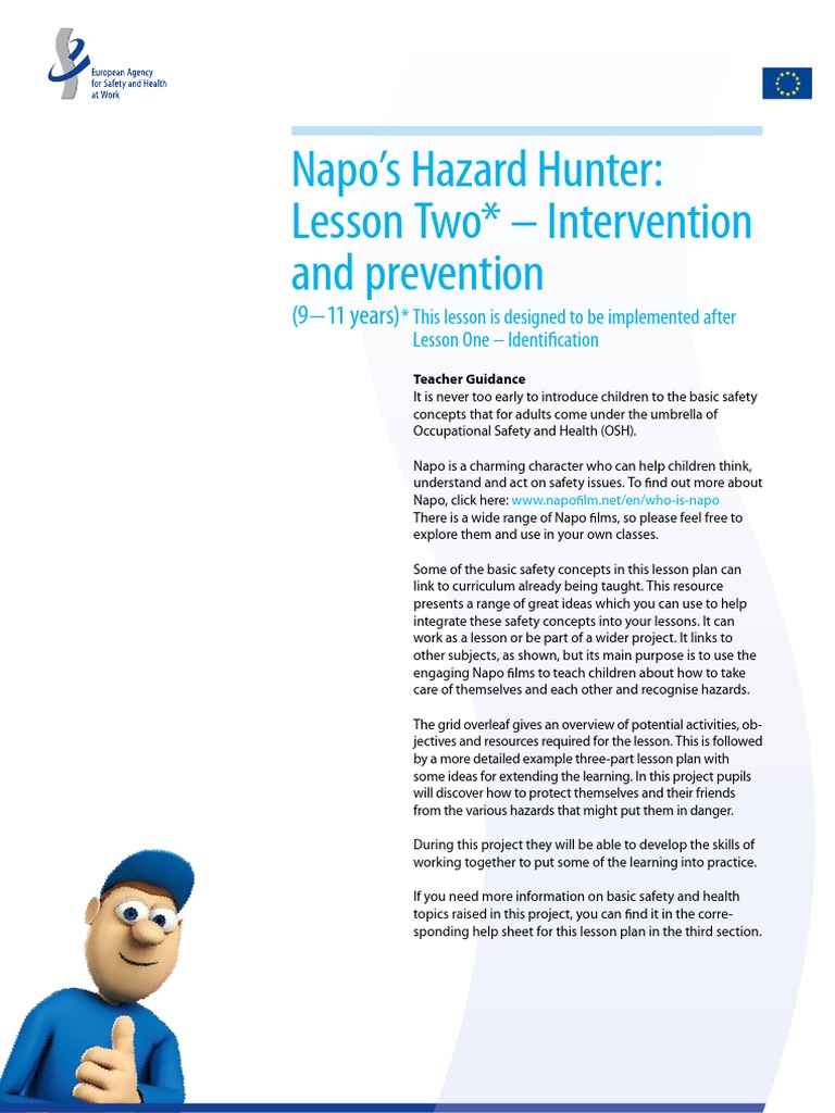 Napo's Hazard Hunter: Lesson Two - Intervention and Prevention | PDF | Occupational Safety And ...