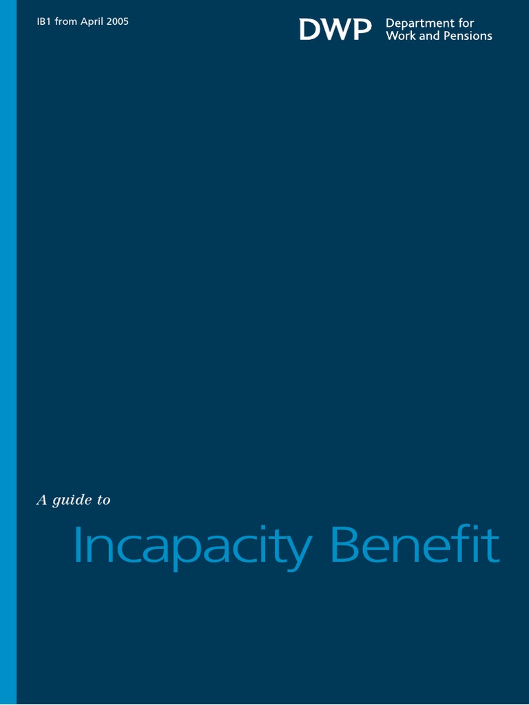Incapacity Benefit: A Guide To | PDF | Programs | Social Policy