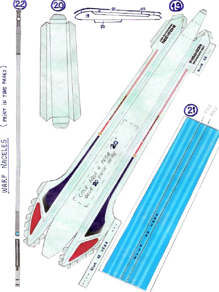 Star Trek - USS Enterprise (NCC-1701-E) Paper Model | PDF