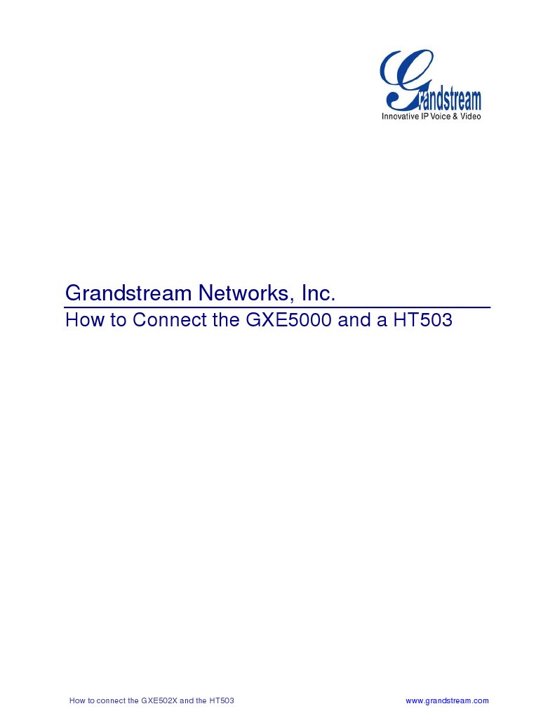 Ht503 Trunk | PDF | Session Initiation Protocol | Public Switched ...