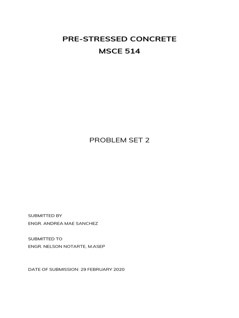 PSC PS 2 PDF | PDF | Prestressed Concrete | Beam (Structure)