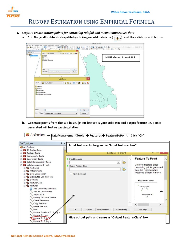 Runoff Estimation Using Empirical Formula | PDF | Area | Drainage Basin