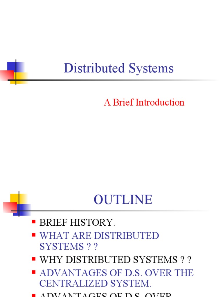 Distributed Systems: A Brief Introduction | PDF | Distributed Computing | Computer Cluster