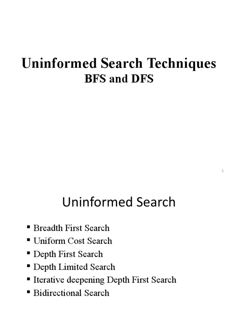 BFS DFS Uniform Cost Search Algos | PDF | Algorithms And Data Structures | Computer Science
