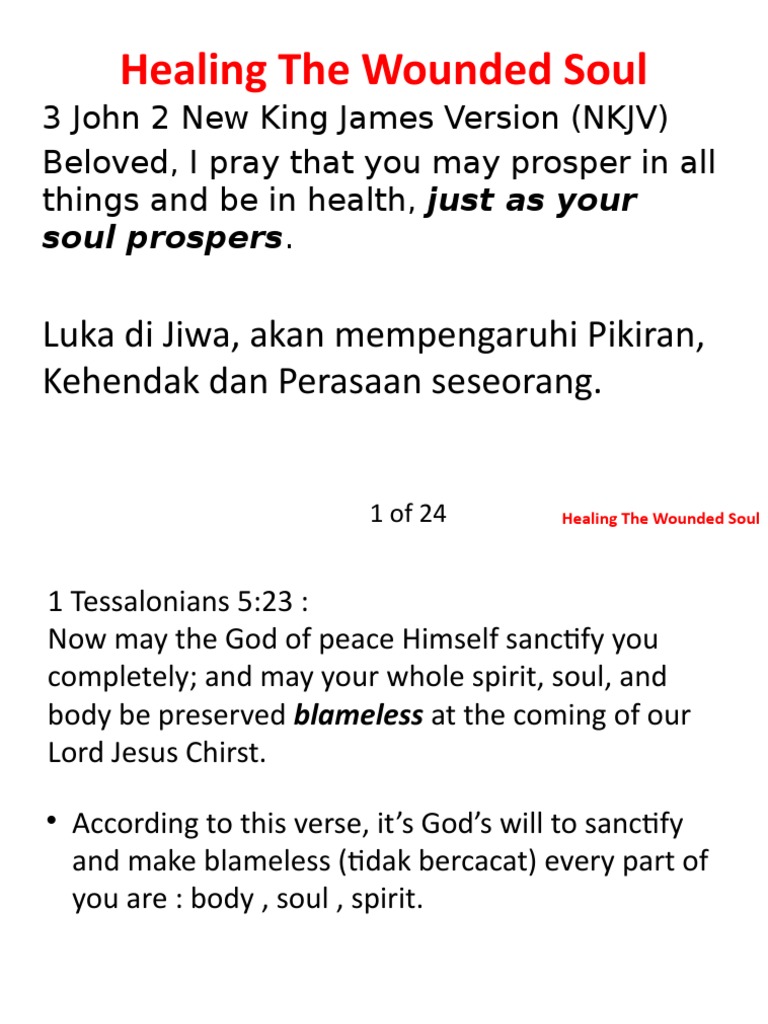 Healing The Wounded Soul | PDF | Soul | Born Again
