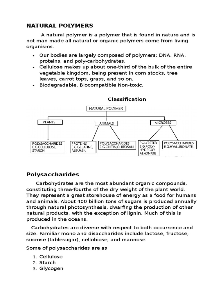 Natural Polymers | PDF | Collagen | Nucleotides