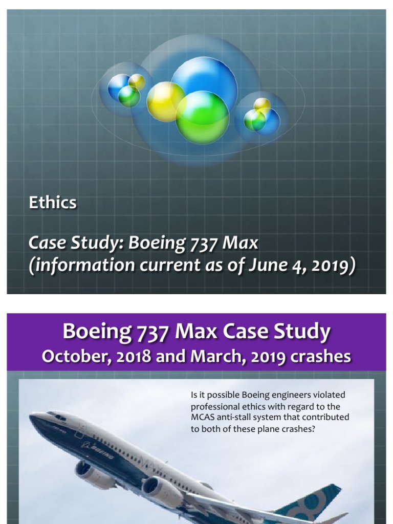 Boeing 737 Max Ethics Case Study | PDF | Aircraft | Aviation