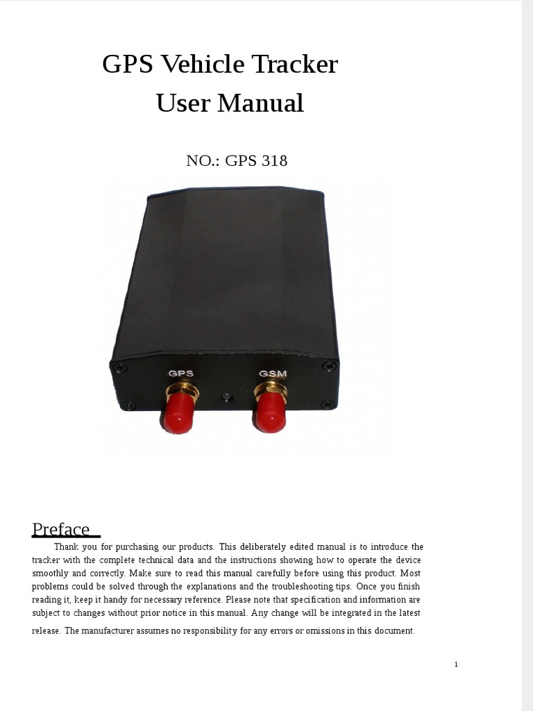 GPS Tracker User Guide | PDF | General Packet Radio Service | Global ...