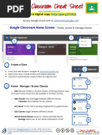 Google Classroom Cheat Sheet For Teachers by Shake Up Learning | PDF ...