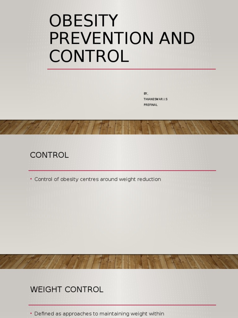 Obesity Prevention and Control | PDF | Obesity | Public Health