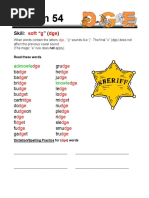 Lesson 53 Soft G (Ge, Gi, Gy) | PDF
