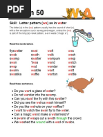 Spelling Patterns: aw, au, al, all | PDF | Linguistics | Languages
