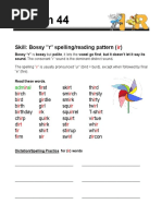 Spelling Patterns: aw, au, al, all | PDF | Linguistics | Languages