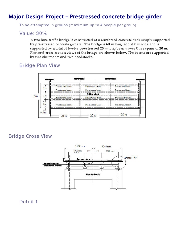 Major Design Project Brief 2017 | PDF | Beam (Structure) | Strength Of ...
