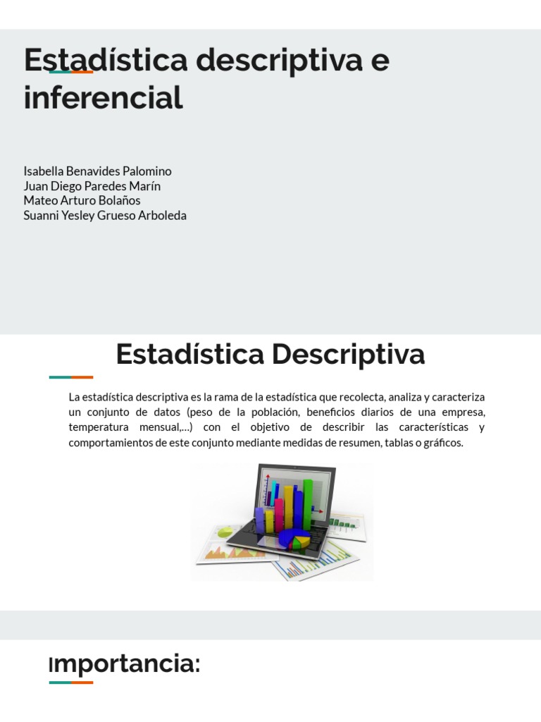 Estadistica Descriptiva e Inferencial PDF | PDF | Estadísticas | Muestreo (Estadísticas)