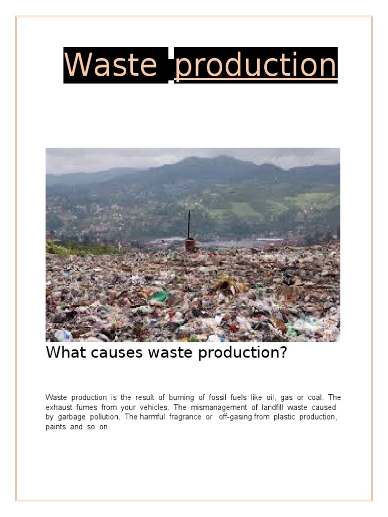Waste Production | PDF