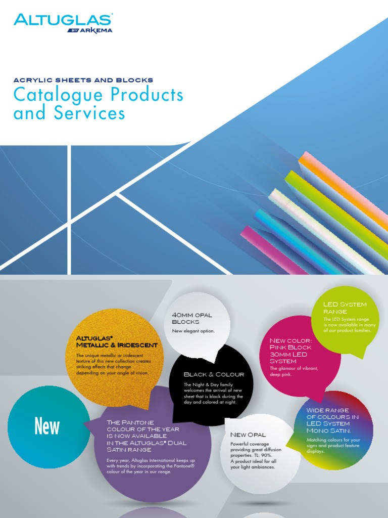 Altuglas Catalogue 2018 EN - Web | PDF | Poly(Methyl Methacrylate) | Optics