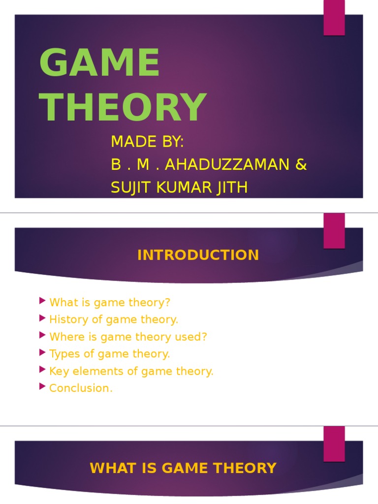 Game Theory | PDF