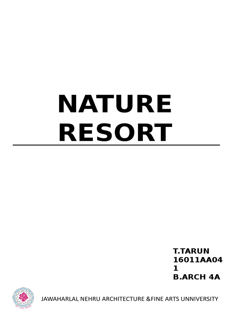 Nature Resort Thesis Introduction | PDF | Wildlife | Tourism