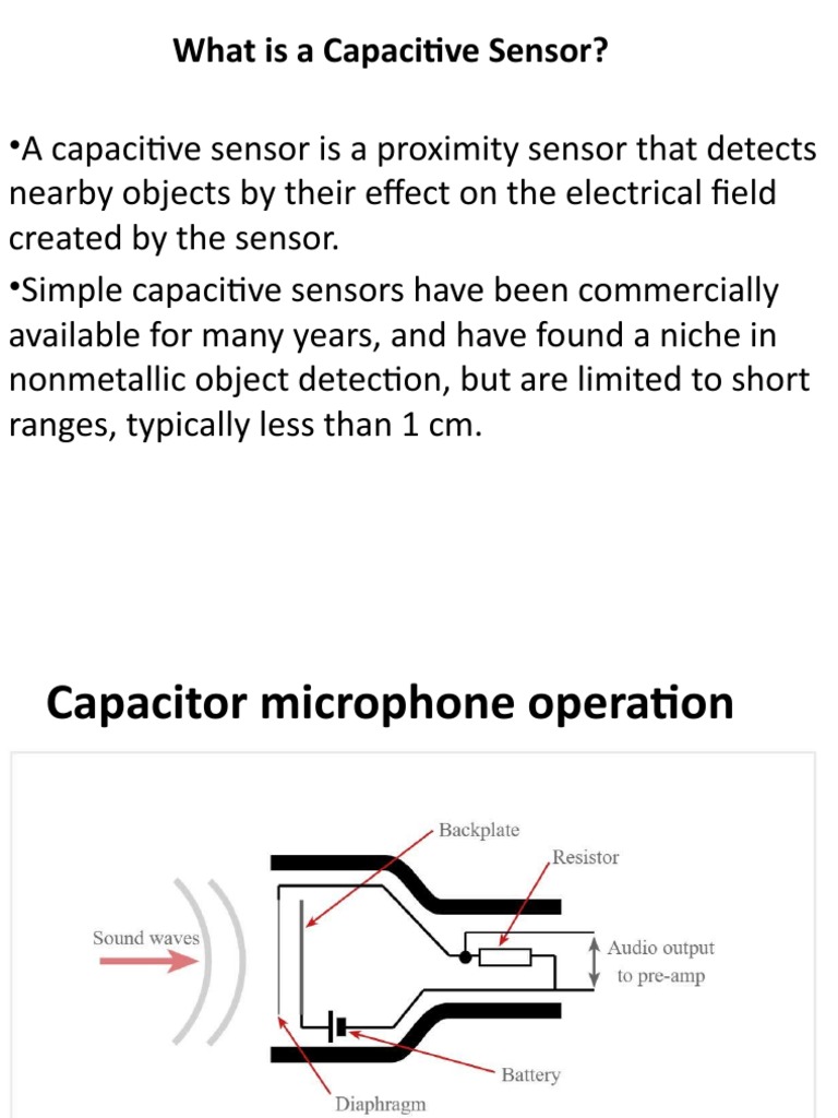 Capacitive Sensor Overview | PDF