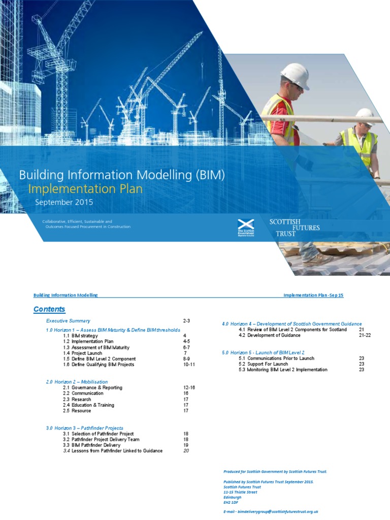 Implementation Plan: Building Information Modelling (BIM) | PDF ...