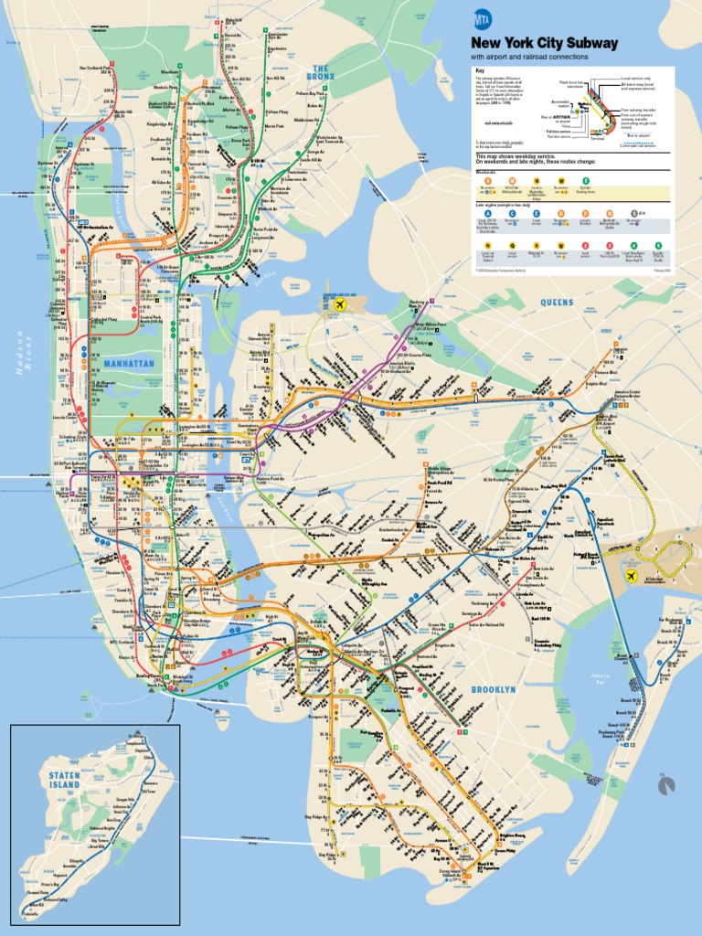 Subway Map PDF | PDF | New York City | Rapid Transit