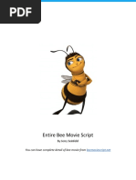 Bee Movie Script Copypasta | PDF | Bees | Honey