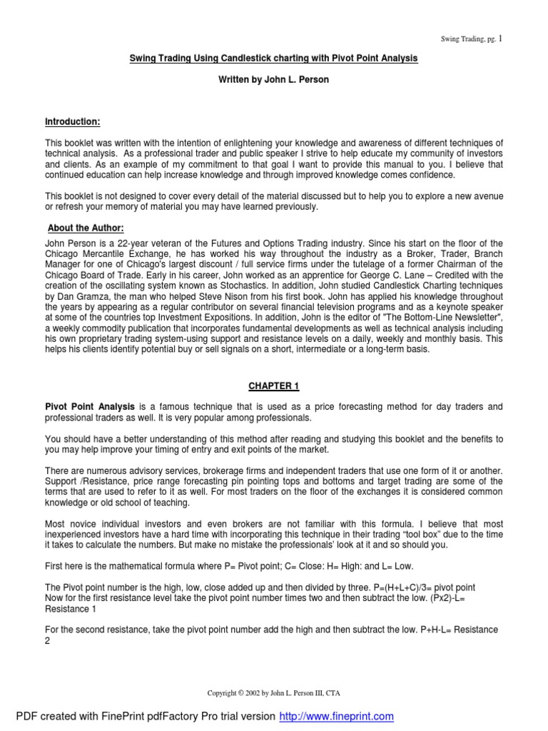 Swing Trading Pivot | PDF