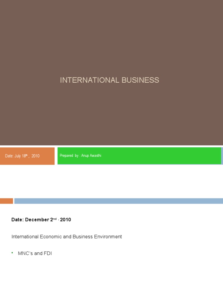 Overview of Multinational Corporations | PDF | Corporate Social ...