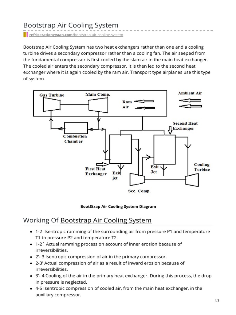 Bootstrap Air Cooling System | PDF