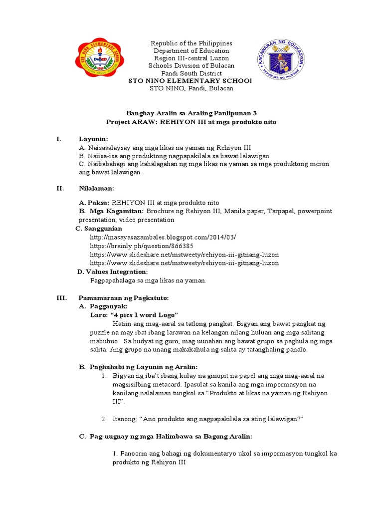 Grade 5 Project Bayani DLP Lapu Lapu | PDF