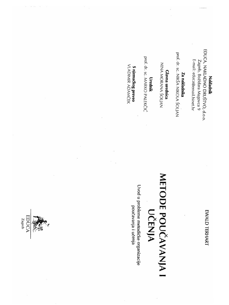METODE POUCAVANJA I UCENJA - Terhart PDF | PDF