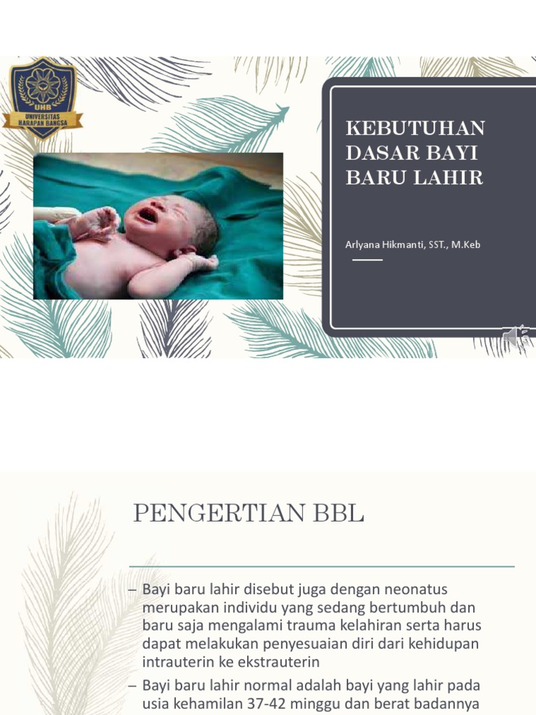 Panduan Kebutuhan Bayi Baru Lahir | PDF