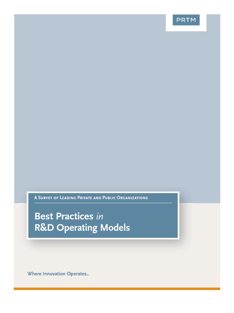 PRTM Best Practices in R and D | PDF | Research And Development | New ...
