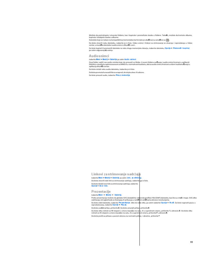 Audio Snimci: Opcije Premesti I Kopiraj | PDF