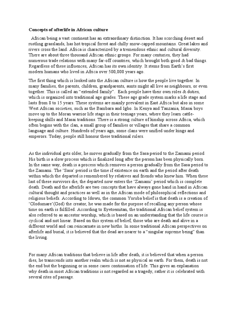 Reincarnation in African Traditions | PDF | Afterlife | Reincarnation