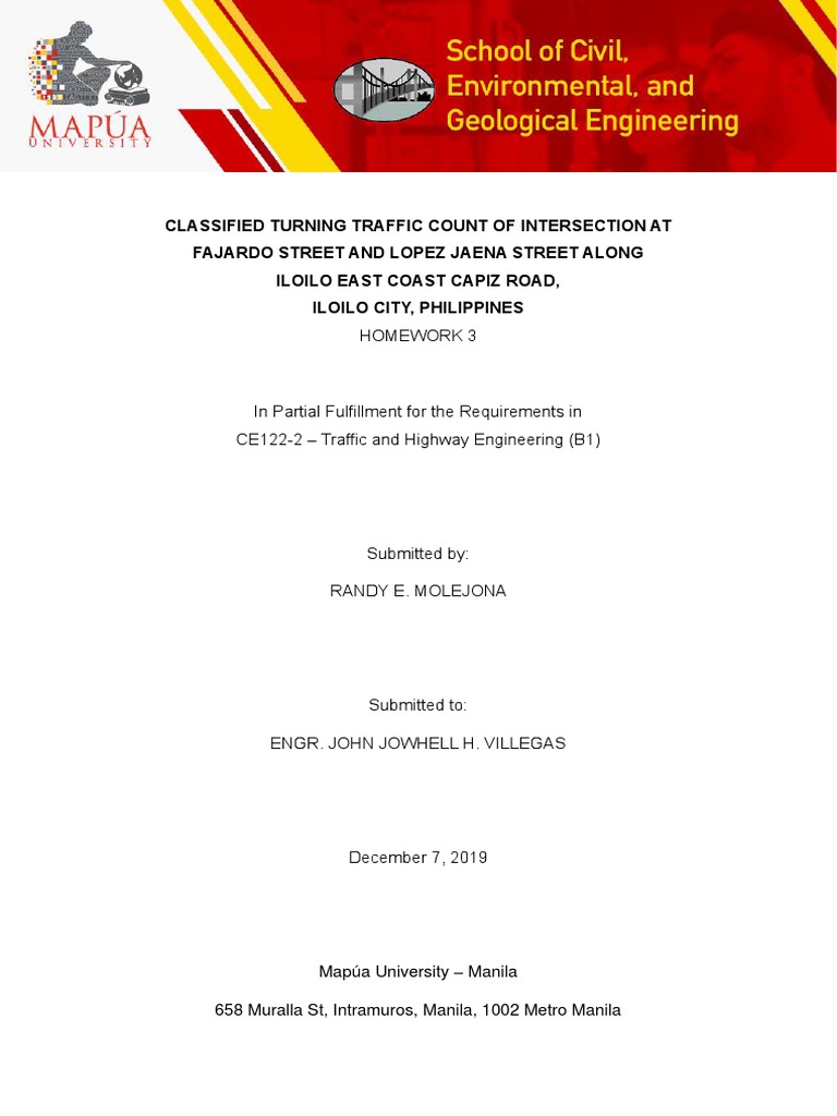 Classified Turning Traffic Count at Intersection | PDF | Highway | Traffic