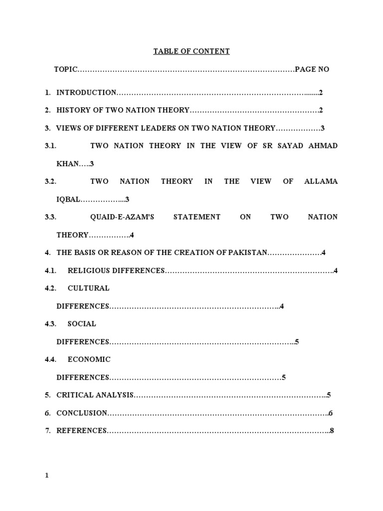 Understanding the Two Nation Theory | PDF | Muhammad Ali Jinnah | Pakistan