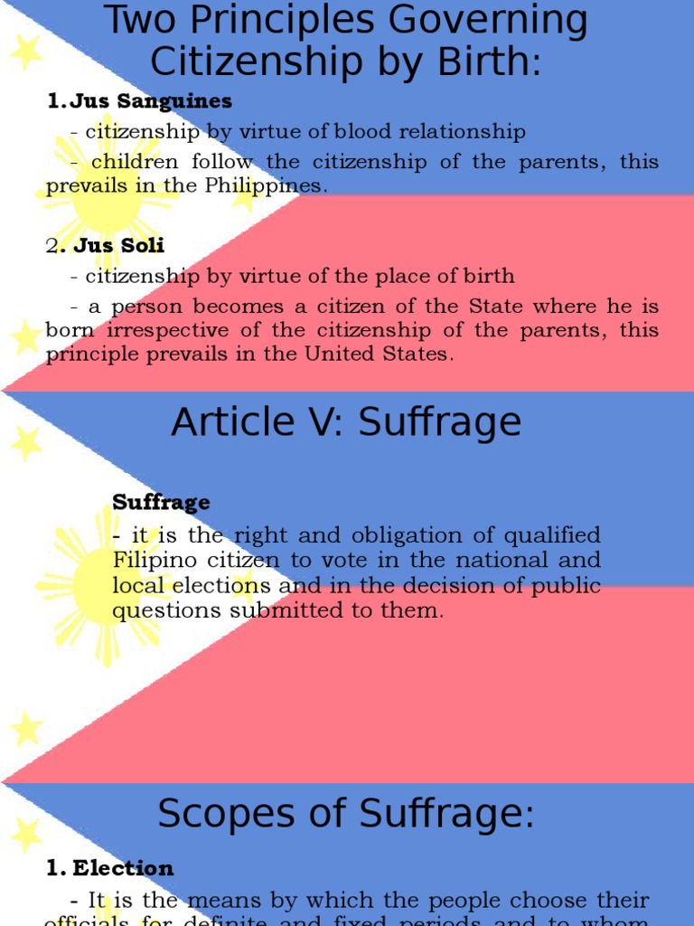 Two Principles Governing Citizenship by Birth | PDF | Veto | Initiative