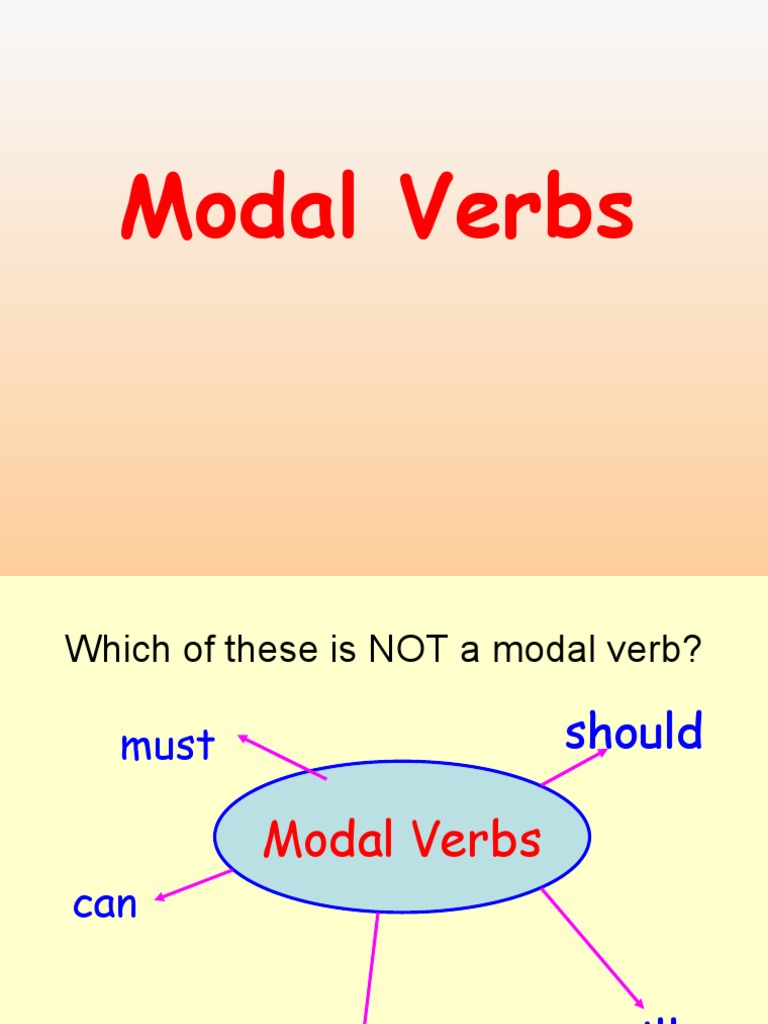 Modals | PDF | Verb | Semantic Units