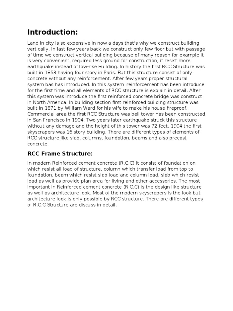 Introduction of Building | PDF