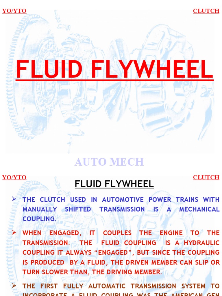 Fluid Flywheel Clutch Operation Explained | PDF | Technology & Engineering