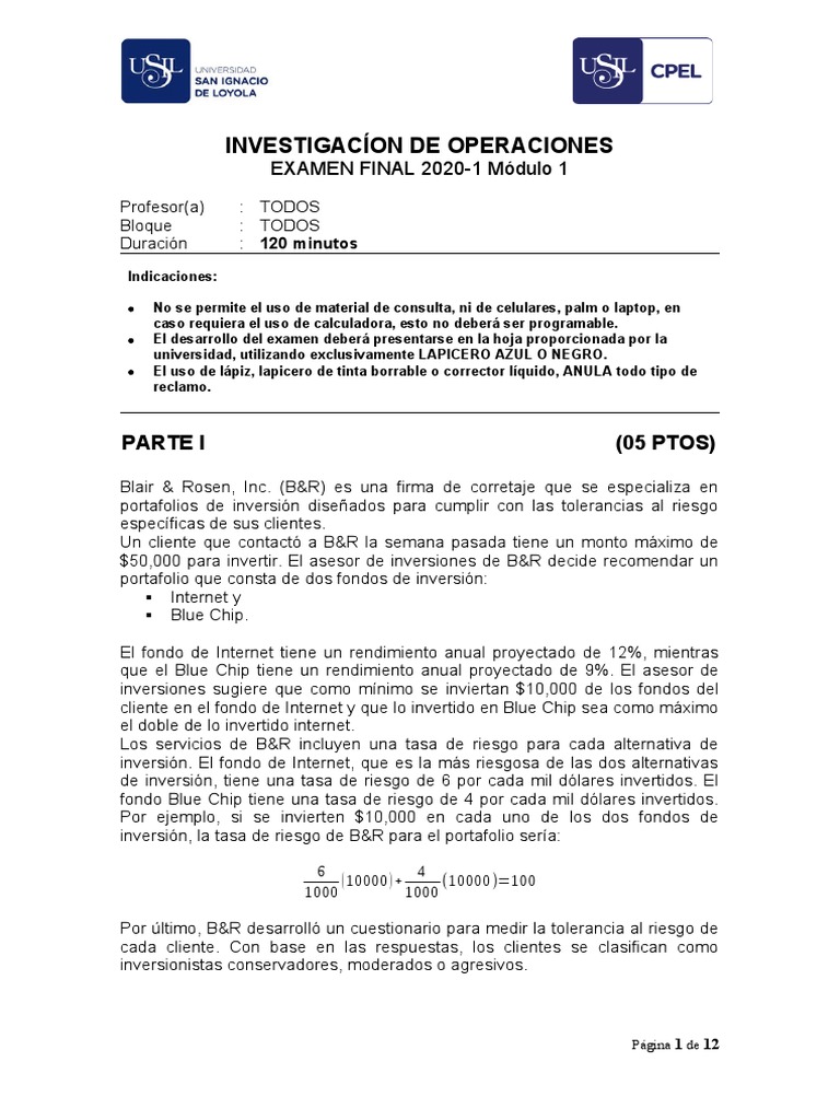 Ef Invope Pre 2020 1 M1 Araujo Raul | PDF | Cuestionario | Business