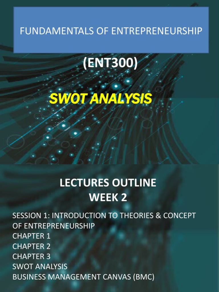Fundamentals of Entrepreneurship: Swot Analysis | PDF | Swot Analysis ...