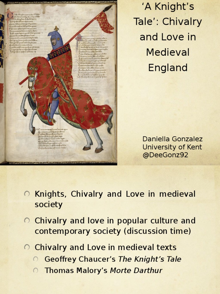 Daniella Gonzalez University of Kent @deegonz92 | PDF | Knight | Chivalry