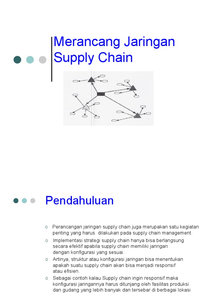 Optimasi Jaringan Supply Chain | PDF