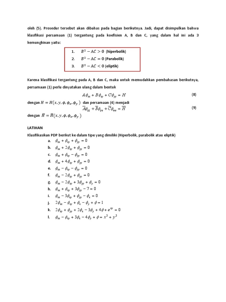 Latihan Klasifikasi PDP Orde 2 PDF | PDF